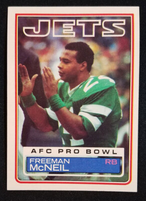 1983 Topps #348 Freeman McNeil AFC Pro Bowl New York Jets NM-MINT | eBay