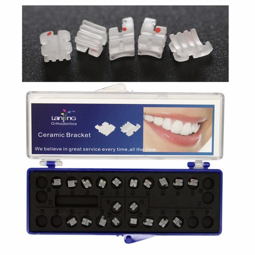 Dental Orthodontic Ceramic Brackets Poly-Crystalline Braces Roth MBT ...