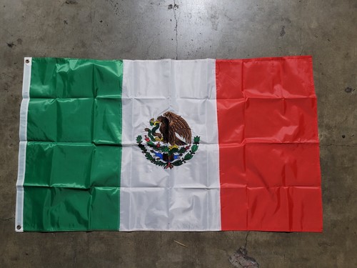 3x5 Ft EMBROIDERED SEWN NYLON Mexican Country National Flag - MEXICO | eBay