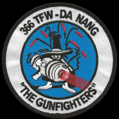 366TH TFW THE GUNFIGHTERS HAT PATCH F-4 PHANTOM US AIR FORCE DA NANG ...