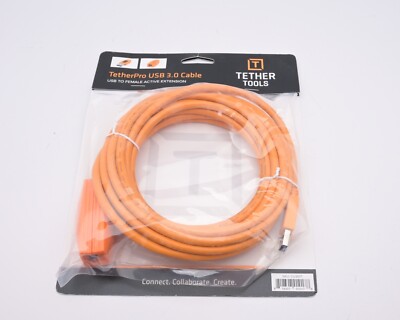 Tether Tools TetherPro USB 3.0 Active Extension Cable 16 ft Orange ...