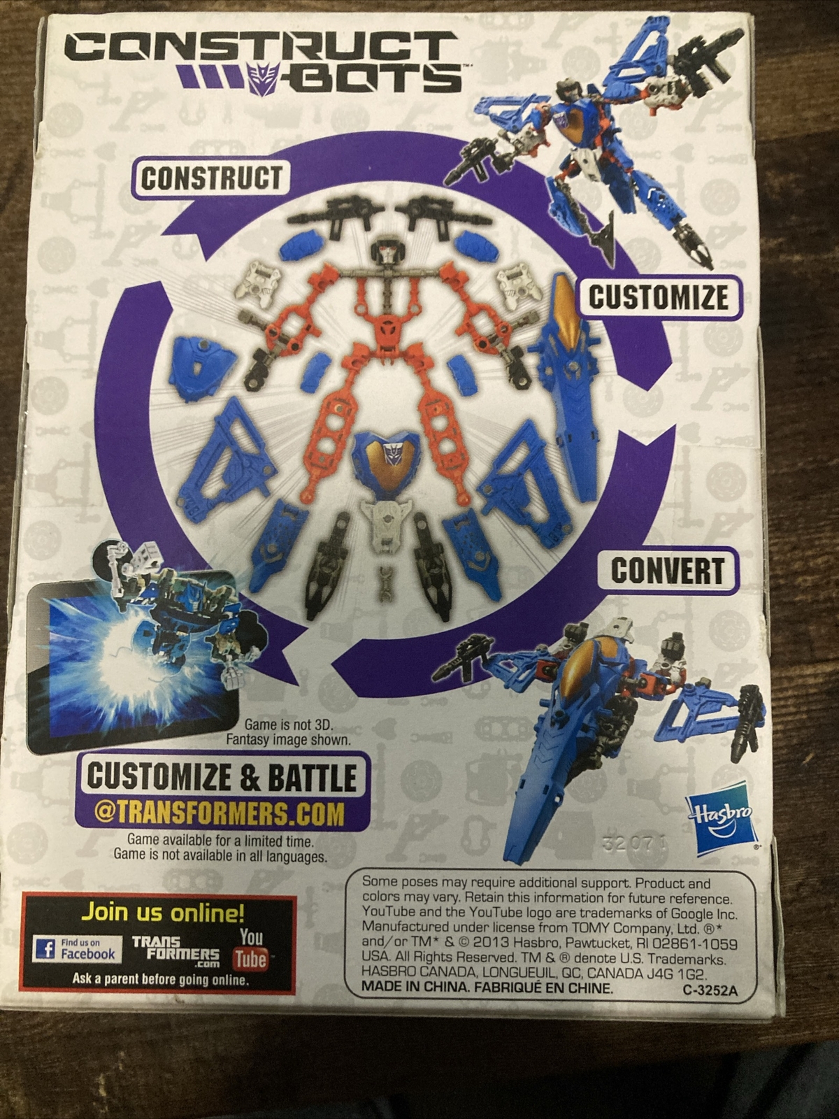 Transformers Construct-Bots Thundercracker 41 Pieces Hasbro New In Box