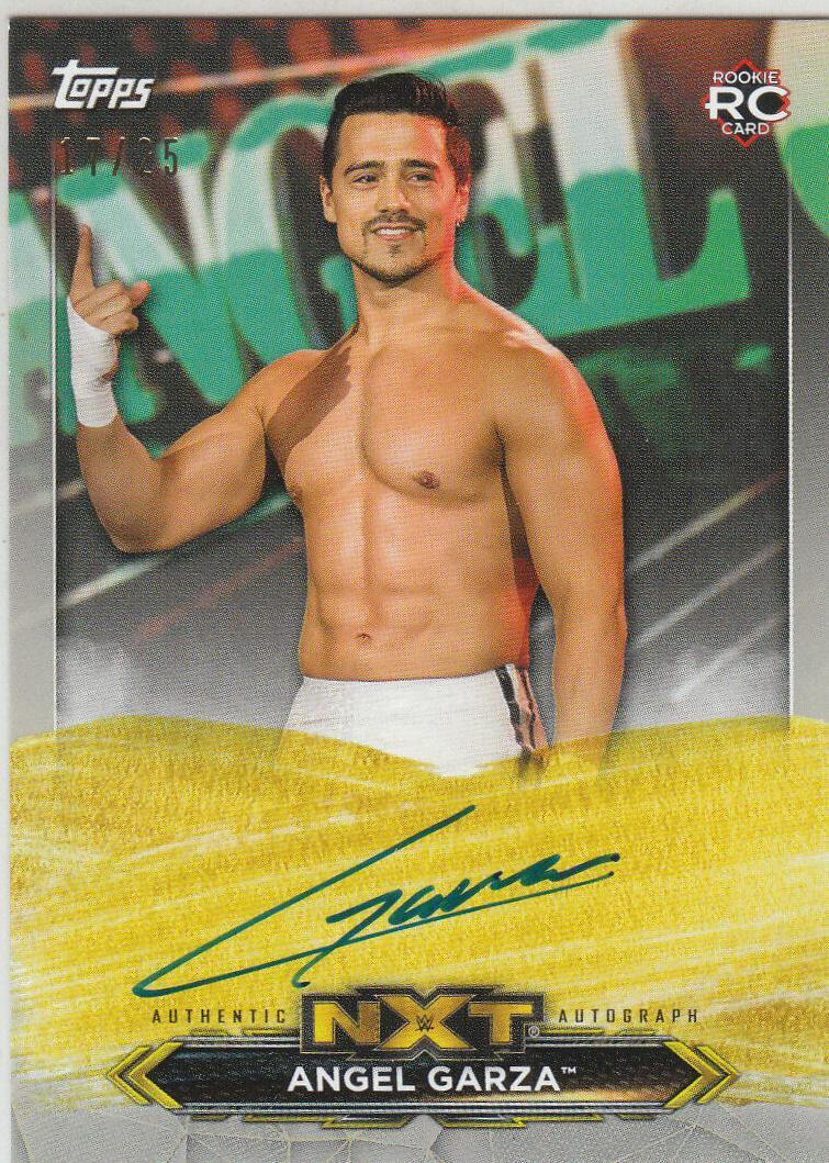 2020 Topps WWE NXT - Nxt Roster Autographs Angel Garza #A-AG Silver /25 ...