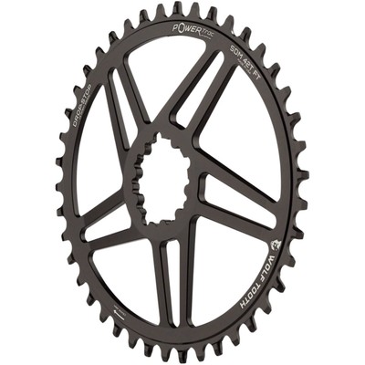 Elliptical Direct Mount Chainring - 40t, 6mm Offset, Black OVAL-SDM40 ...