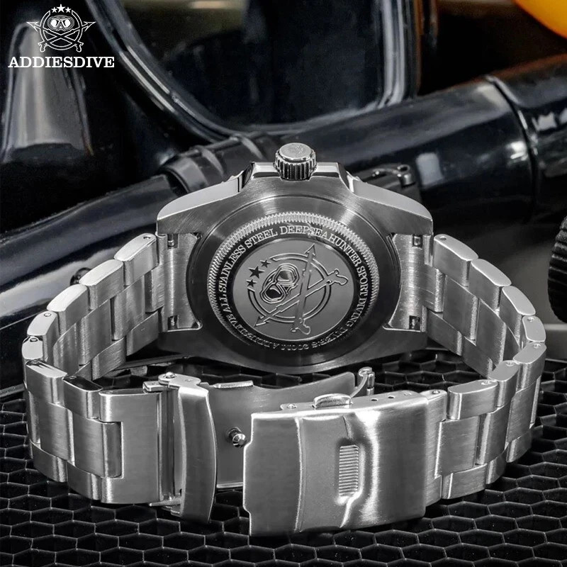 41MM ADDIESDIVE Quartz Men's Watch Dive 200M Waterproof Luminous ...