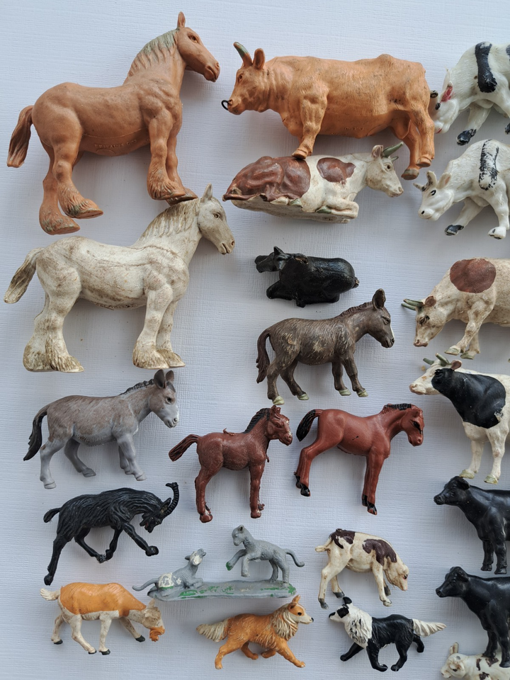 Vintage Farm Animals 50 plastic some Britains from 70s. | eBay UK