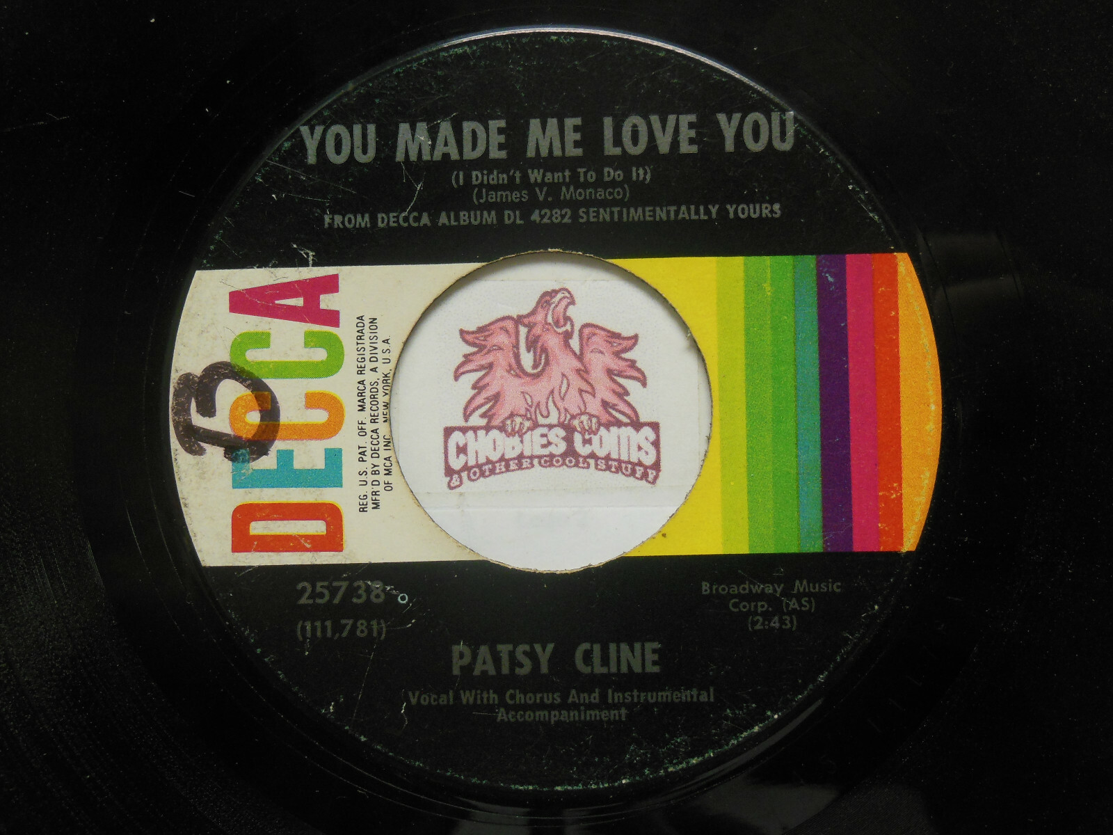 Patsy Cline: You Made Me Love You / Too Many Secrets, 45 RPM G+ (VB) | eBay