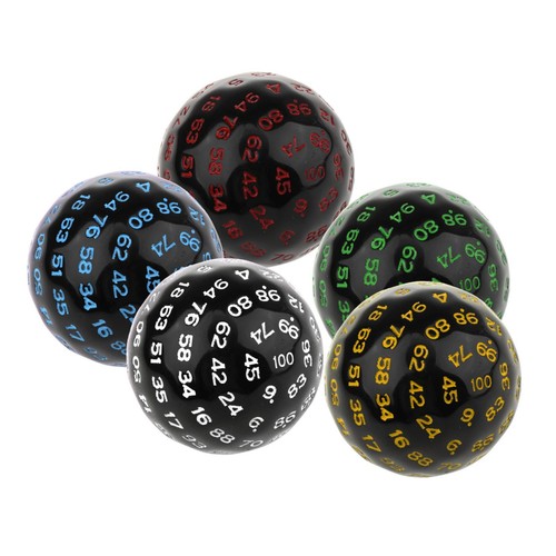 100 Sided Acrylic Dice D100 Dice for Table Board Role Playing Game Bar ...