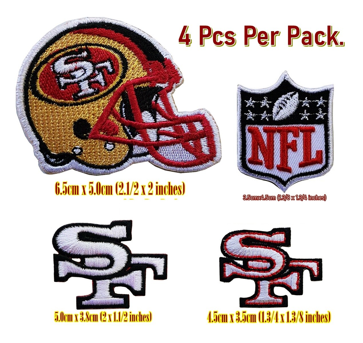 San Francisco 49ers NFL Footballs Patches Embroidery iron,sewing(Select ...