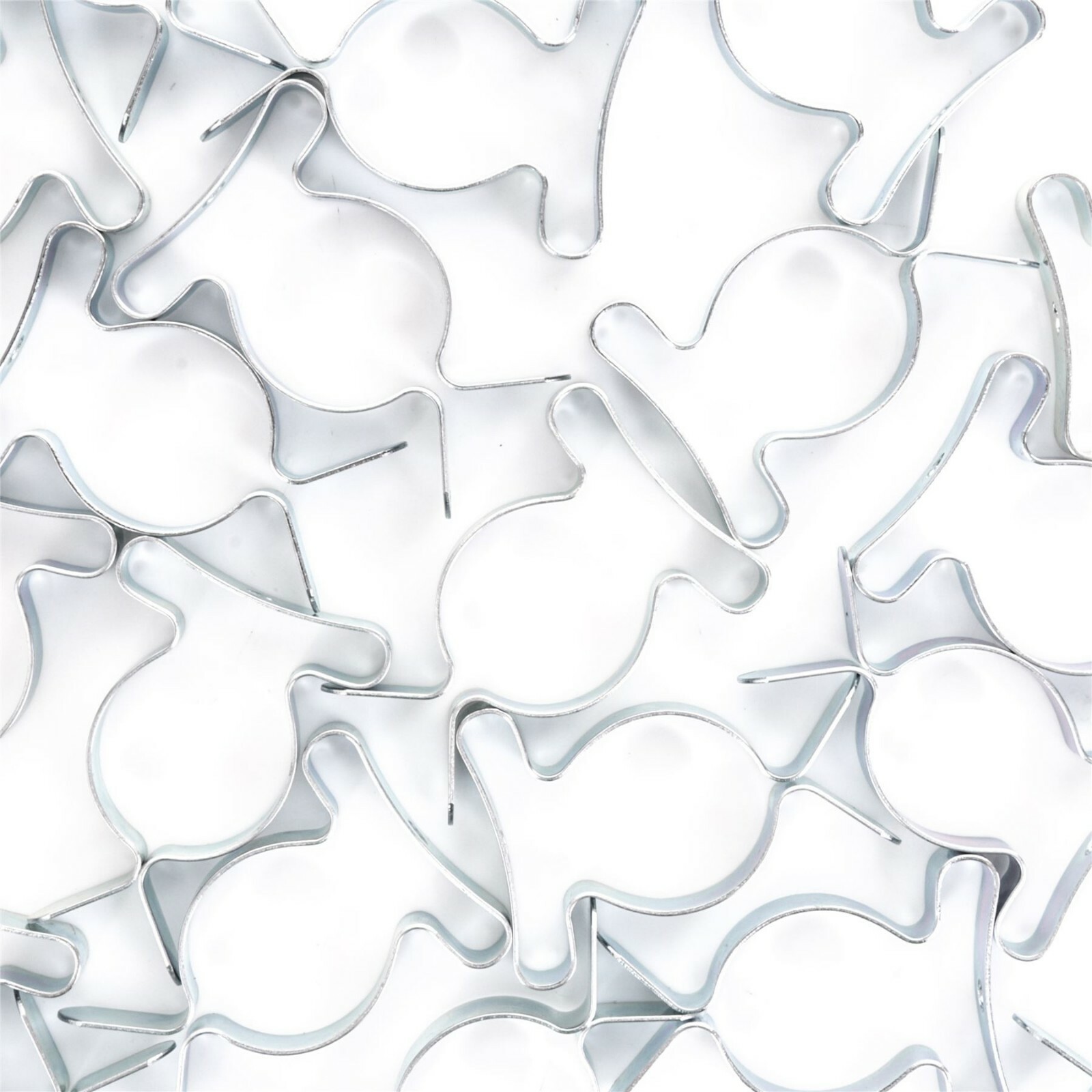 25 x STRONG SPRING SNAP TOOL STORAGE CLIPS 1" LARGE Garage Shed Grip ...