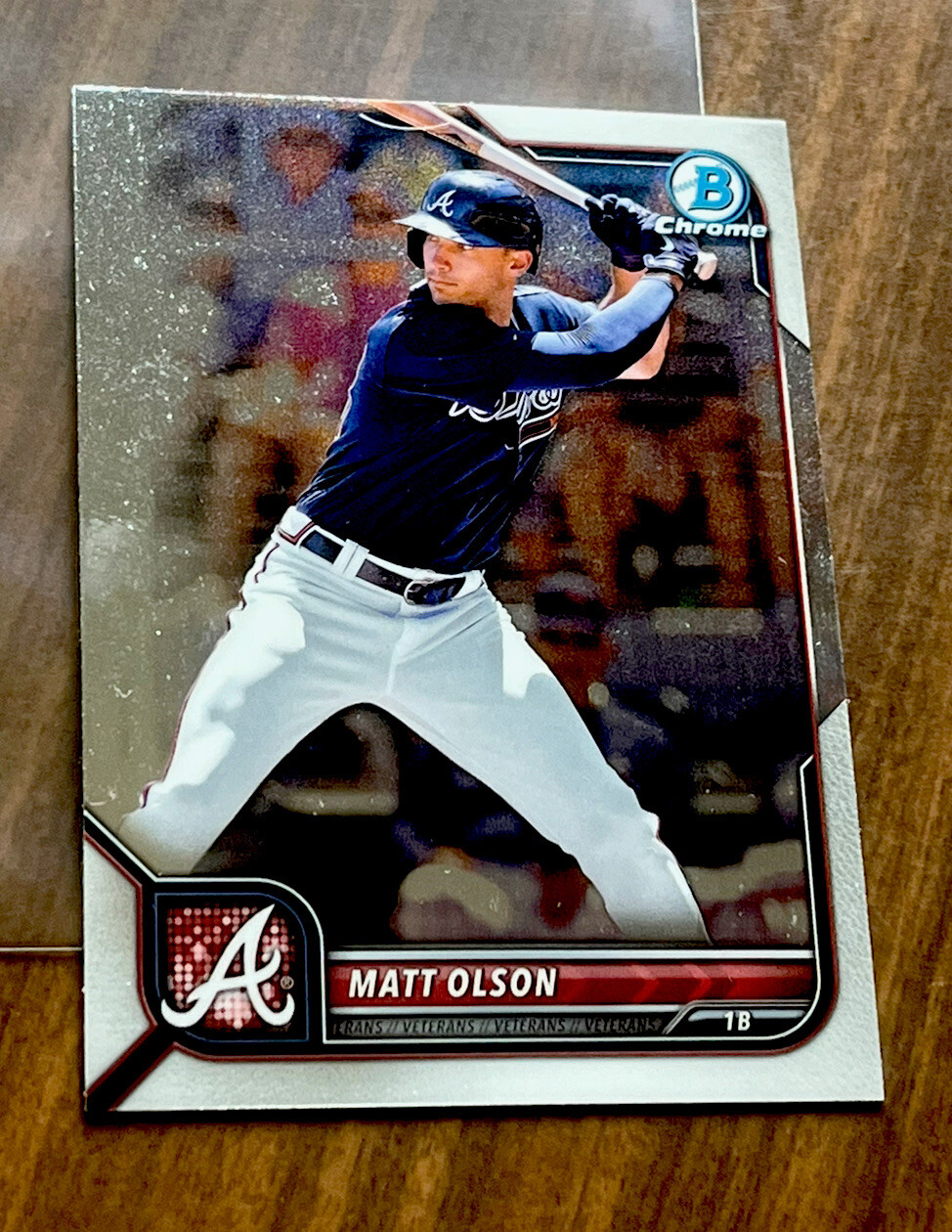 Matt Olson 2022 Bowman Chrome card # 60 - Atlanta Braves | eBay