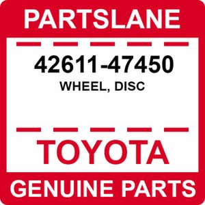 42611-47450 Toyota OEM Genuine WHEEL, DISC | eBay