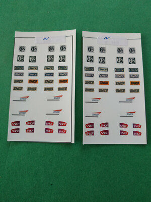 Vente En Ligne Modélisme Ferroviaire TRAIN. SCALE HO. Kit. Decals. Sncf ...