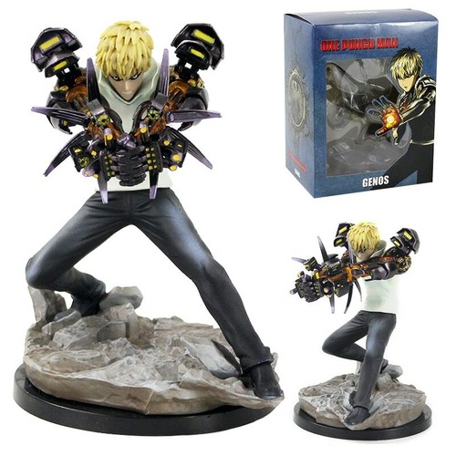 One Punch Man Genos Demon Cyborg Anime Decoration Statue Figure model ...