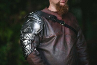 Medieval Shoulder Greek Armor Shoulder Pauldron Dwarven Larp EId-Ul ...