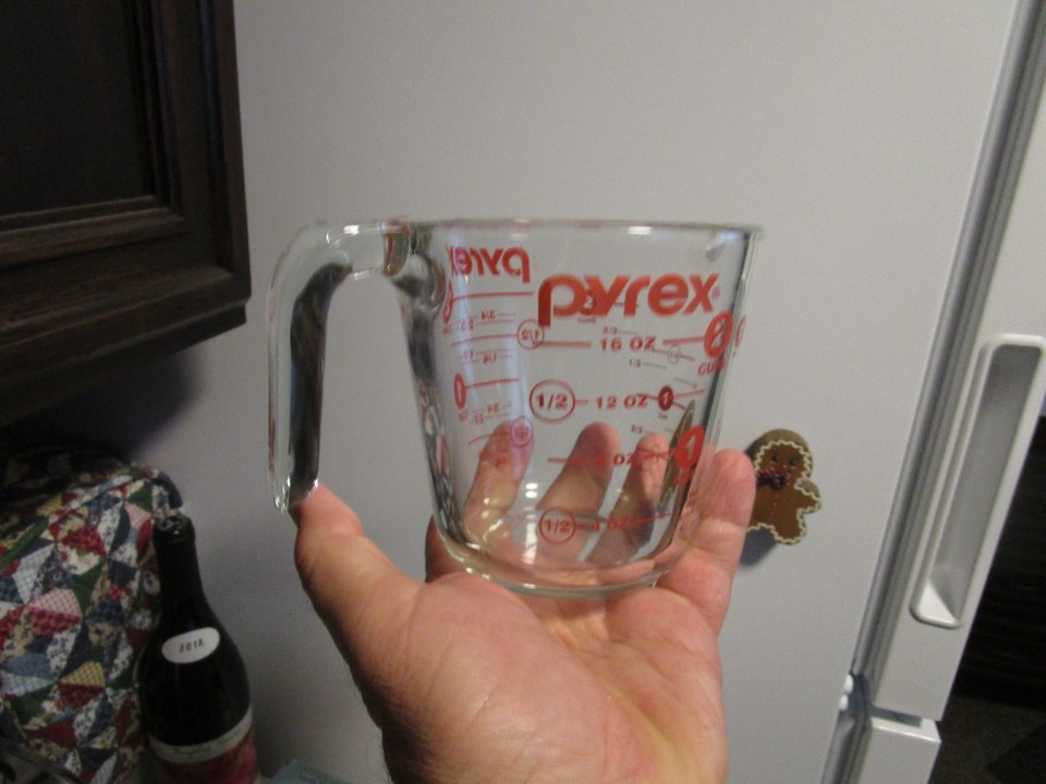 Pyrex 2 Cup Measuring Cup (w) Red lettering and Open Handle~#23~RARE ...