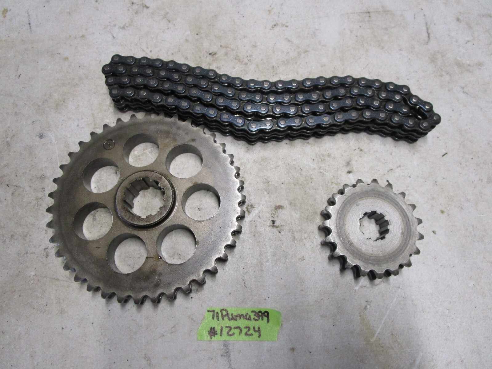 Vintage 71 Arctic Cat Puma 399 Snowmobile Chaincase Chain Gears ...
