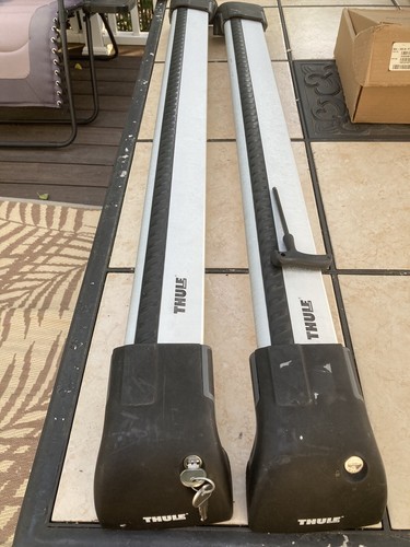 Thule Aeroblade Edge 7603 & 7603 for flush rack , locks optional | eBay