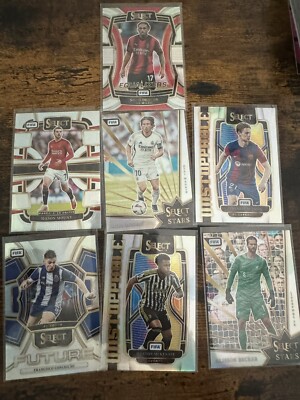 2023-24 Panini Select FIFA Silver Prizm 7 Card Lot, Modric, Mount, De ...