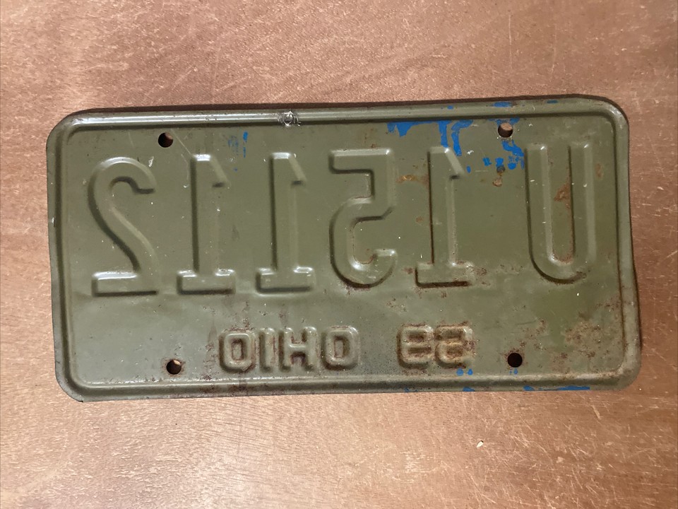 1969 Ohio License Plate # U 15112 | eBay