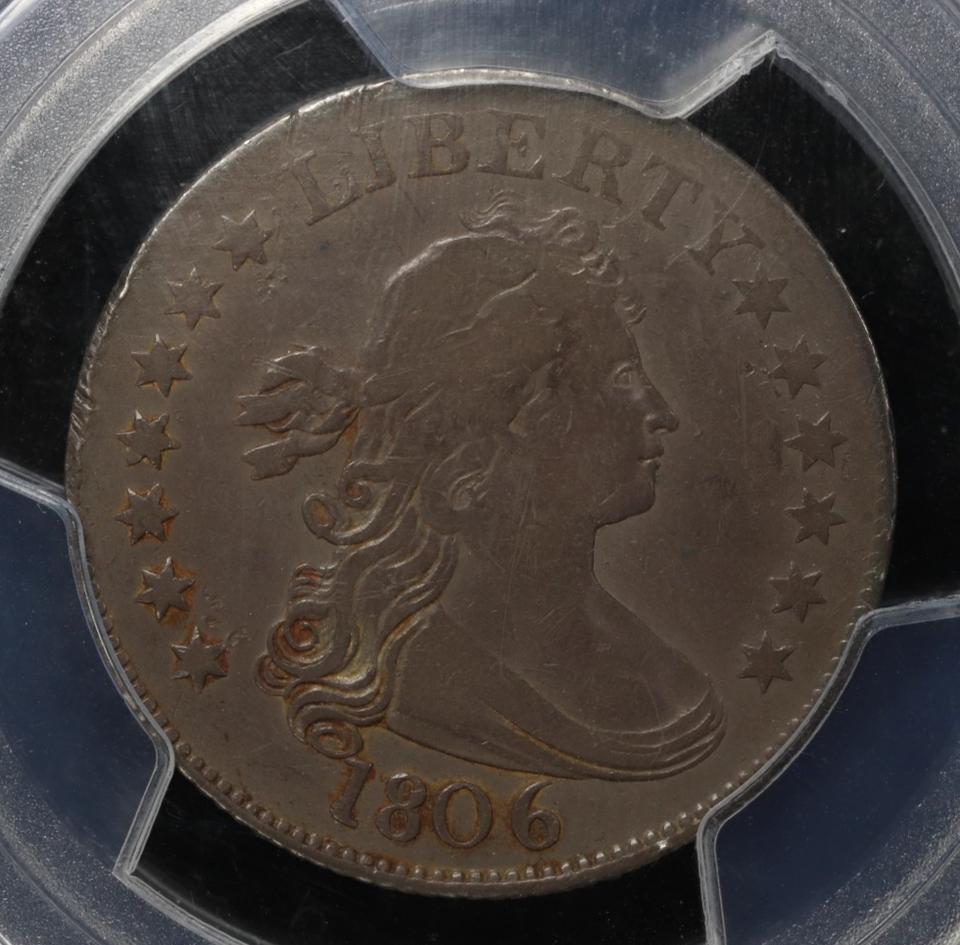 1806 Draped Bust Large Cent PCGS Genuine VF Detail | eBay