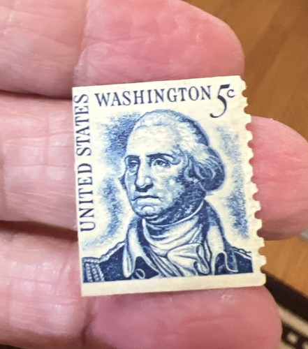 RARE GEORGE WASHINGTON BLUE 5 CENT STAMP | eBay