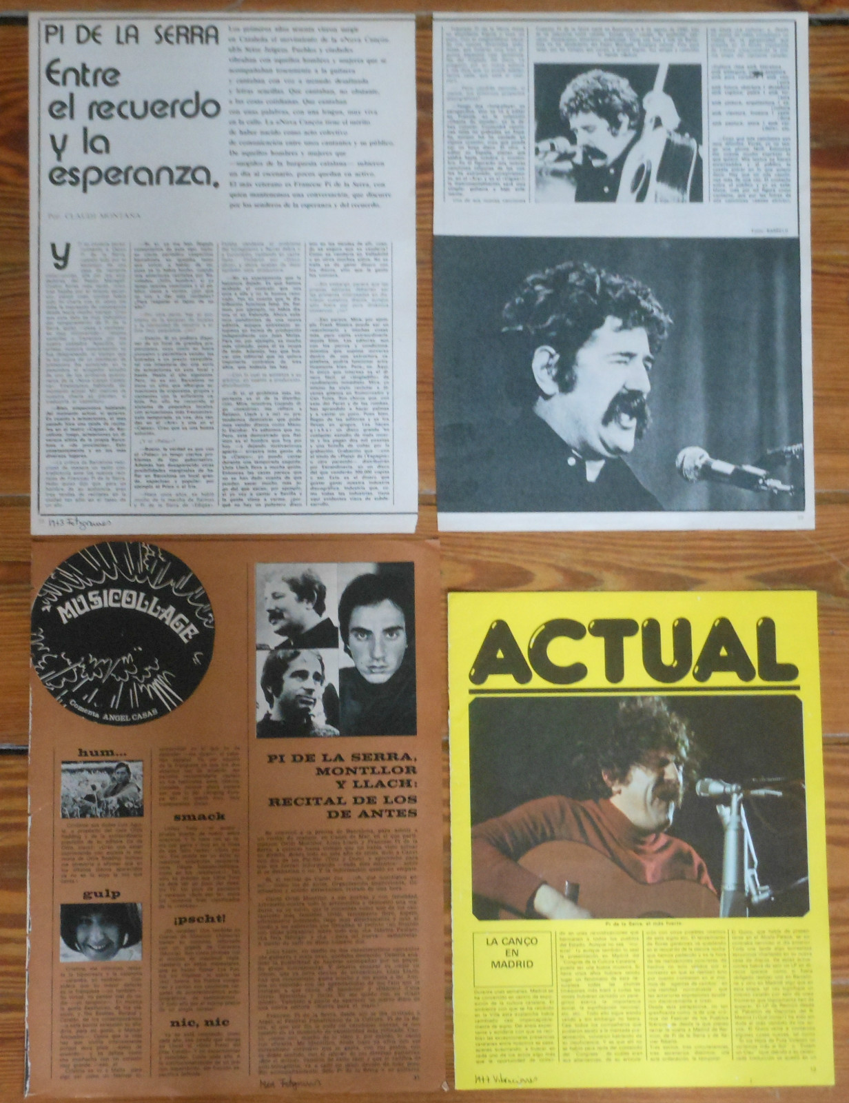 Pi of The Serra Collection Press 1970s Photo Song Catalan Catalonia ...