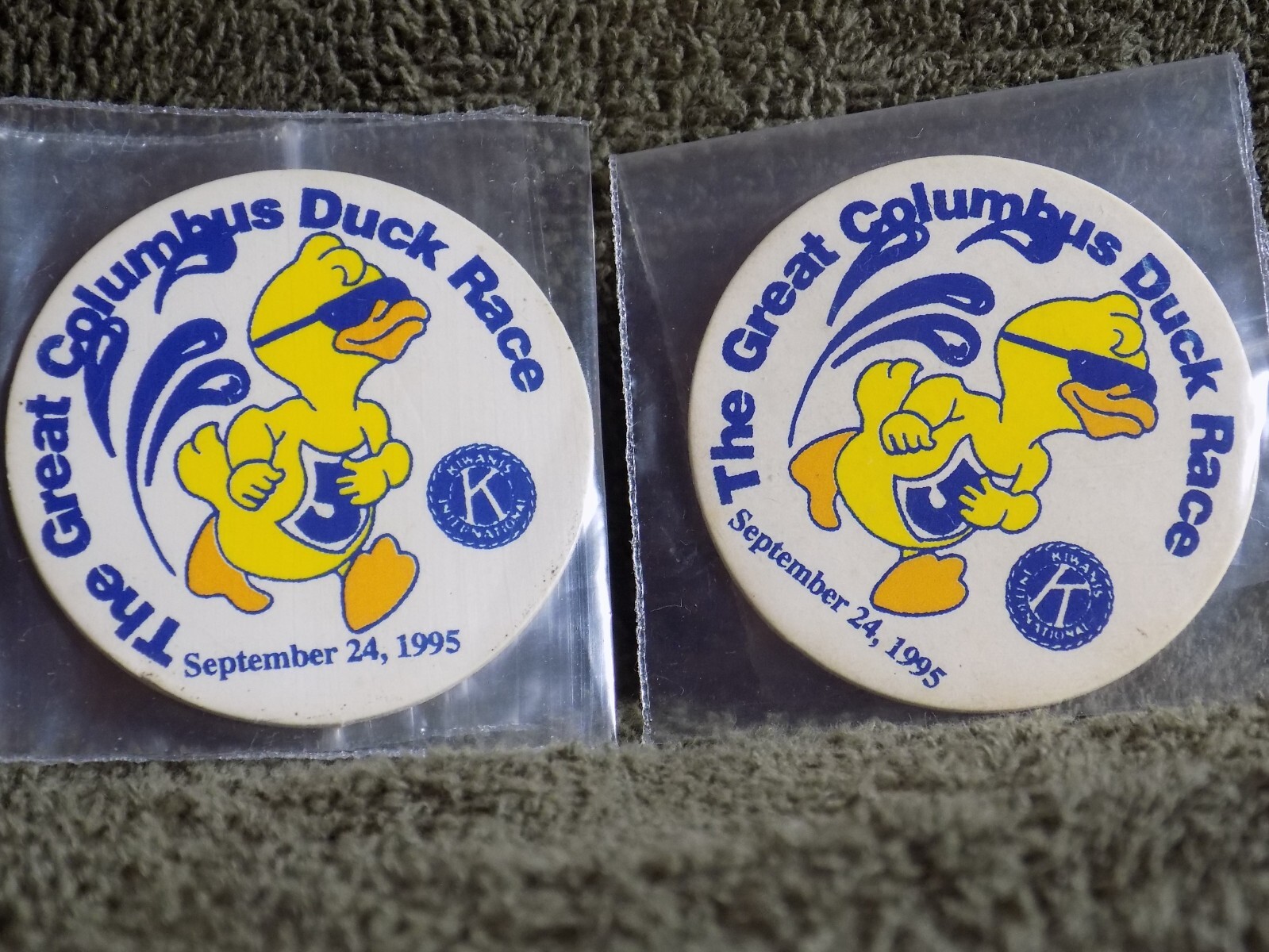 The Great Columbus Duck Race Pog; Worthington Hobby House, Lot of 2 | eBay
