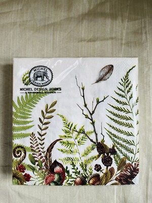 Michel Design Works Moss And Oak Cocktail Napkins Pack of 20. | eBay
