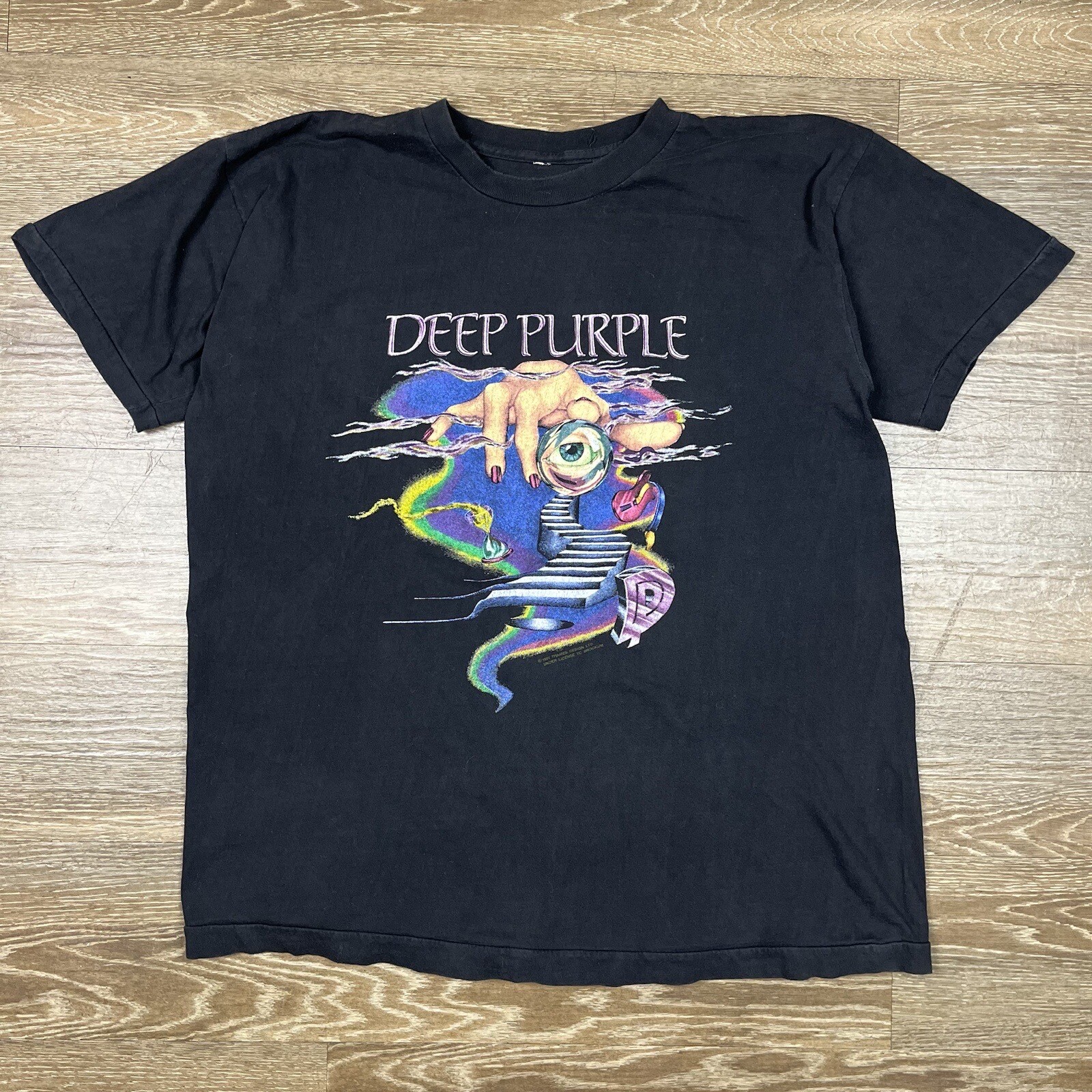 VINTAGE 1991 DEEP PURPLE TRIPPY/PSYCHEDELIC SLAVES & … - Gem