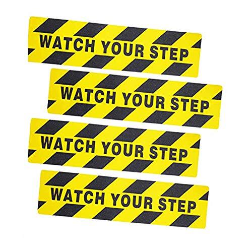 2 Pack 6x24 Inch Watch Your Step Floor Warning Stickers Anti Slip ...