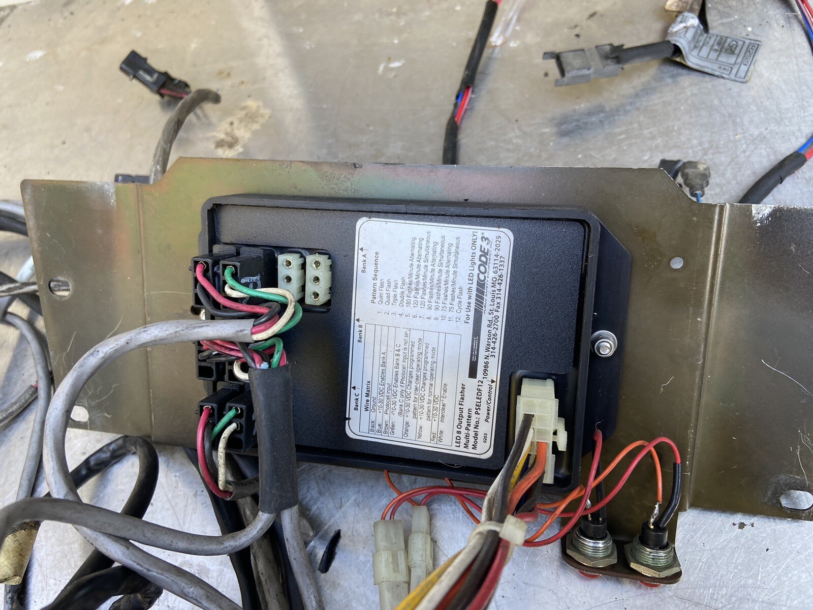 04 BMW R1150RTP Code 3 Flasher Control Box Wire Harness | eBay