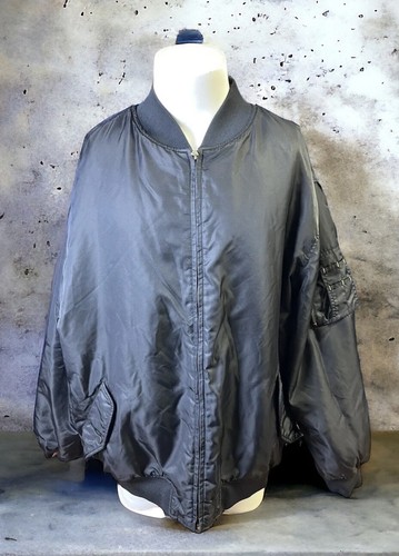 Foot Locker Vintage Black Nylon Bomber Jacket Mens XL | eBay