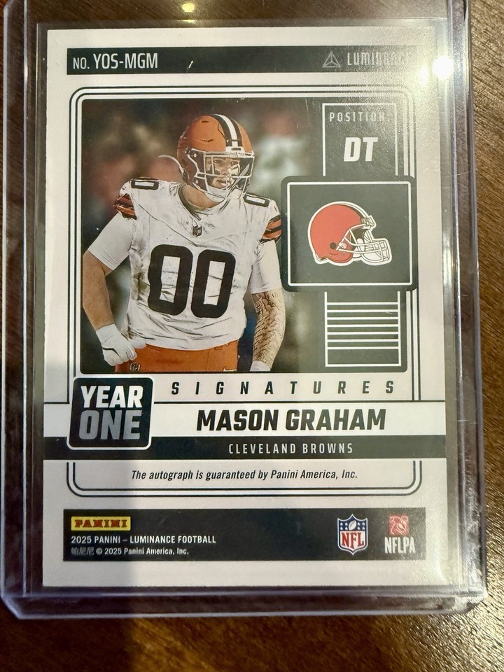 2025 Panini Luminance Mason Graham Year One Signatures Rookie RC ...