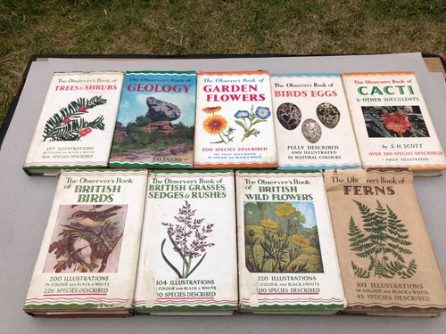 Collection of nine OBSERVER books 1st editions etc THE OBSERVER BOOK OF ...