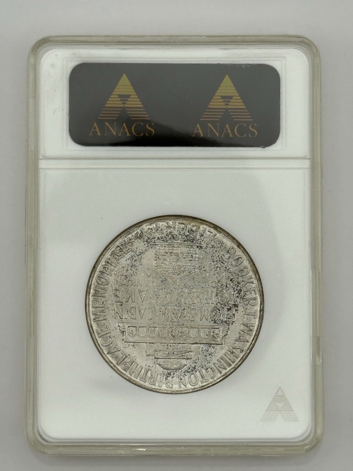 1950 S Booker T Washington MS65 Comemorative Half Dollar 50c ANACS Soap ...