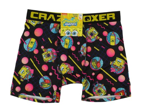 CRAZY BOXER Spongebob Boxer Briefs Men's sz XL X-Large (40"-42") | eBay
