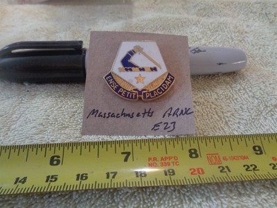 Massachusetts Army National Guard E23 Unit Crest, DI, DUI (DRAW#C3) | eBay