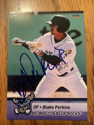 Blake Perkins 2019 Wilmington Blue Rocks Signed Team Card | eBay