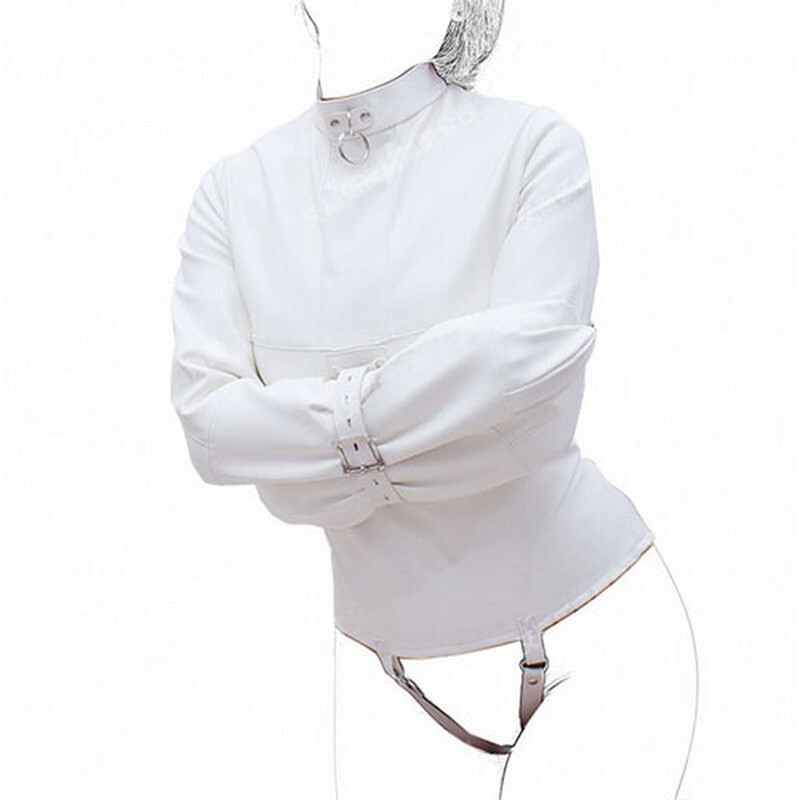 Asylum Straight Jacket Costume S/M L/XL BODY HARNESS Restraint ...