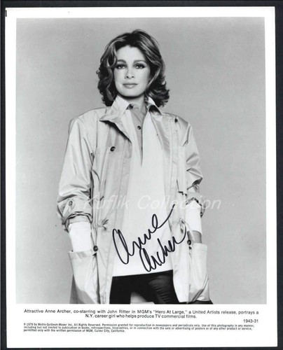 Anne Archer - Signed Autograph Movie Still - Fatal Attraction - Hero At ...