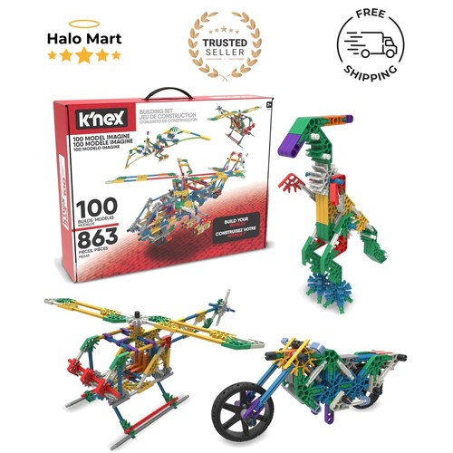 STEM K NEX 100 Model Building Set - 863 Interlocking Pieces for Young ...