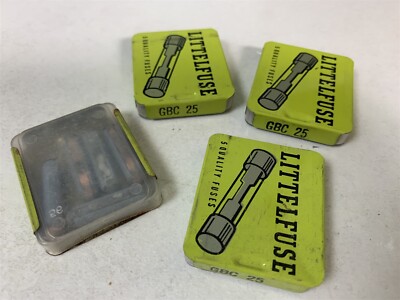NOS (15 pcs) Littelfuse GBC25 25Amp 32 Volt Automotive Fuse S3-1 | eBay
