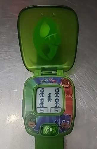 Kid's VTech PJ MASKS Learning Watch, Games, Alarm, Time, Green Gecko ...