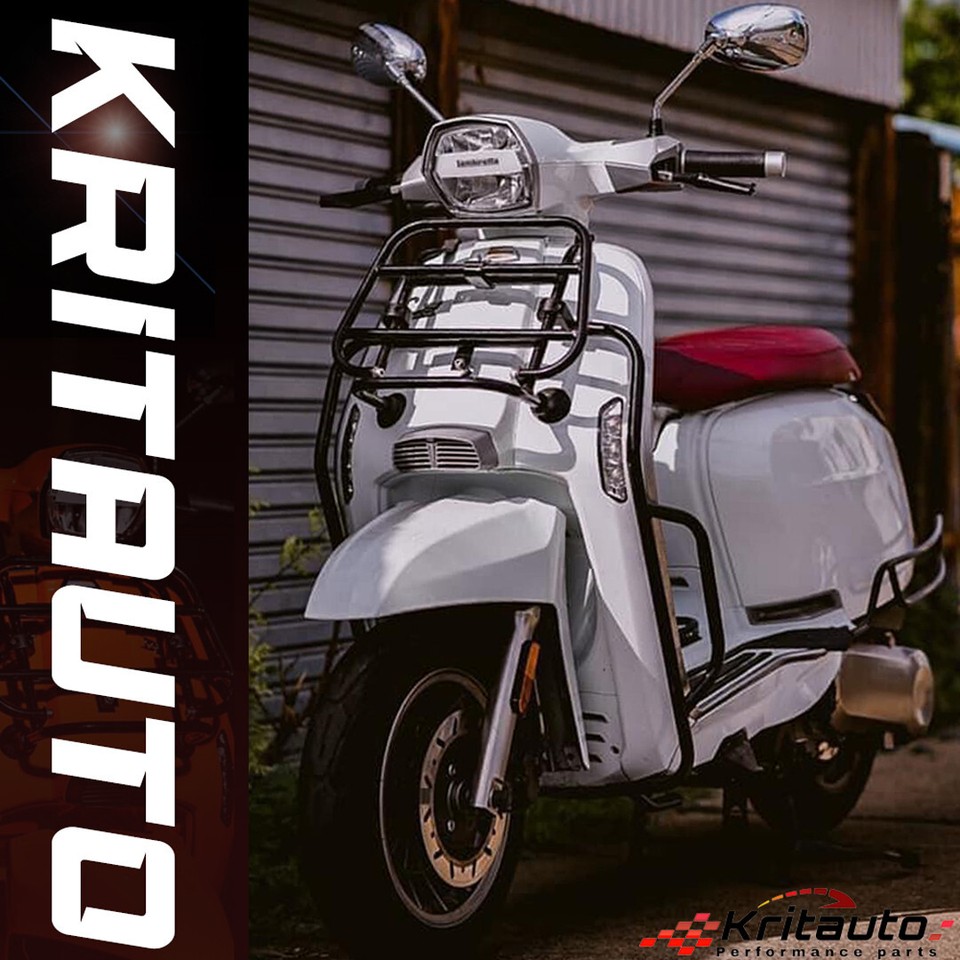 FRONT LUGGAGE RACK BAG BOX BASKET CARRY FOR LAMBRETTA V125 V200 18-2025 ...