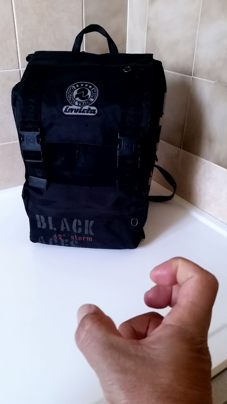 Invicta backpack blacked USED imported direct from Milan Italy!!! | eBay