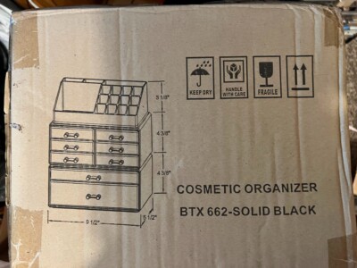 COSMETIC ORGANZIER BTX 662 SOLID BLACK/NEW | eBay