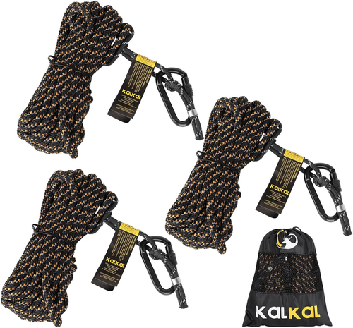 Tree Stand Safety Rope, 30FT Reflective Lifeline Hunter Safety Harness ...
