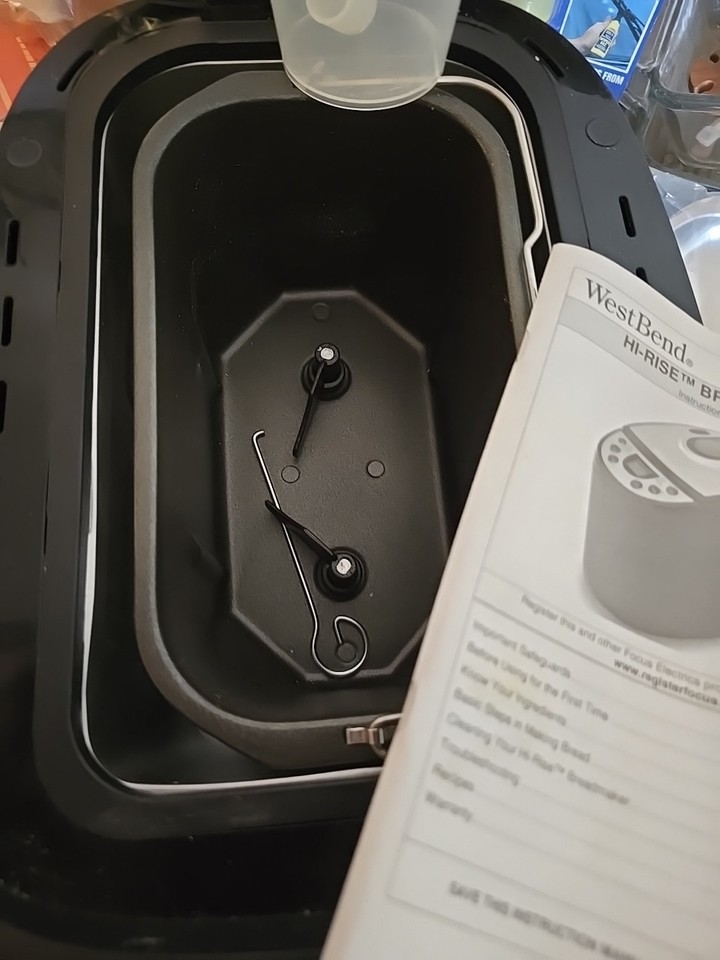 West Bend Bread Dough Maker Machine Hi Rise Dual Blade Model 41300 | eBay