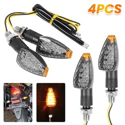 4x LED Blinker Motorrad E Geprüft mit Lauflicht Universelle Mini ...
